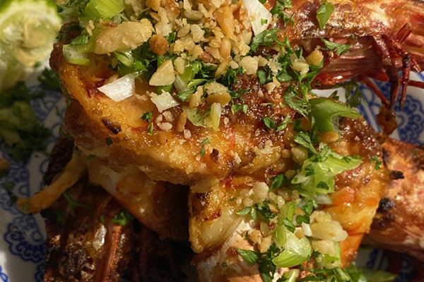 Baupal Satay on King Prawns - Baupal Park Farm